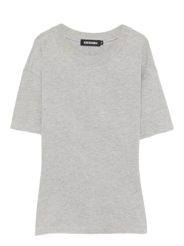 EB DENIM Marl Crew Neck T-shirt - Grey