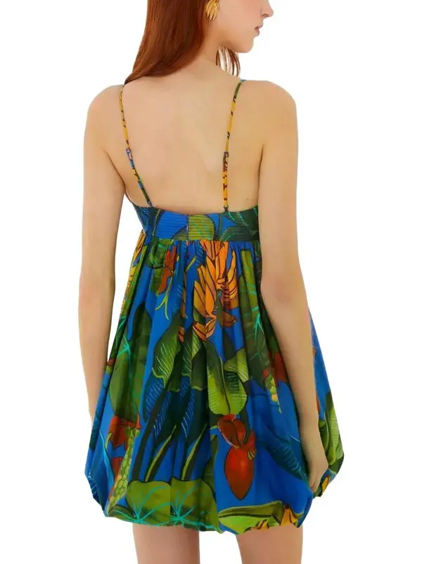 Farm Rio Sleeveless Mini Dress - Blue
