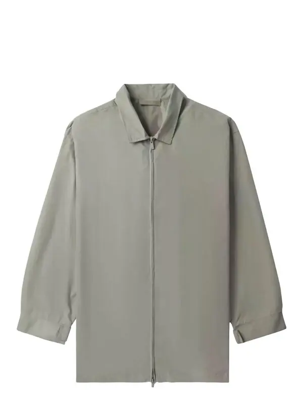 Fear Of God Cotton Blend Logo Patch Jacket - Grey