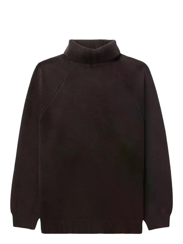 Fear Of God High Neck Raglan Jumper - Brown