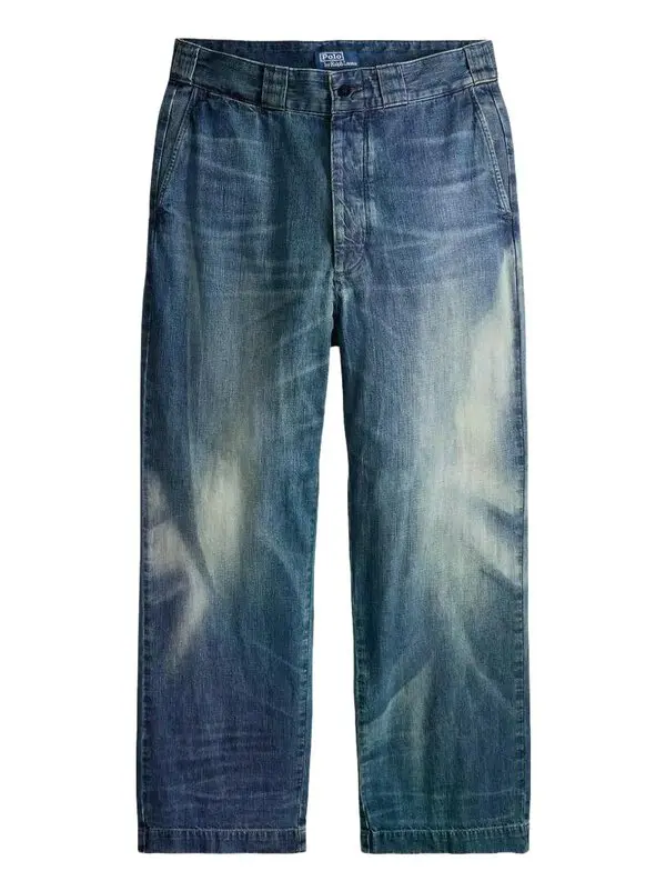 Polo Ralph Lauren Faded Straight-leg Jeans - Blue