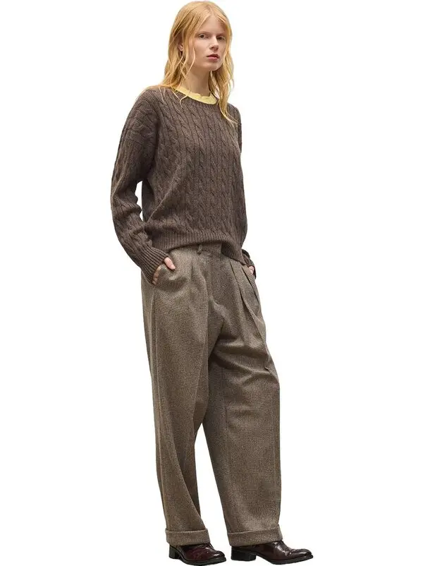 Johnstons Of Elgin Kylesku Cashmere Jumper - Brown