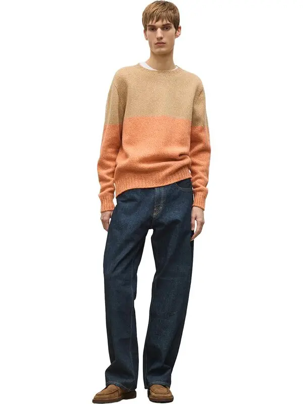 Johnstons Of Elgin Ogilvie Lambswool Jumper - Orange