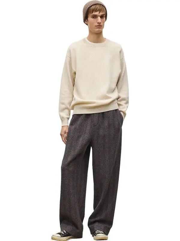 Johnstons Of Elgin Craigie Lambswool Jumper - Natural