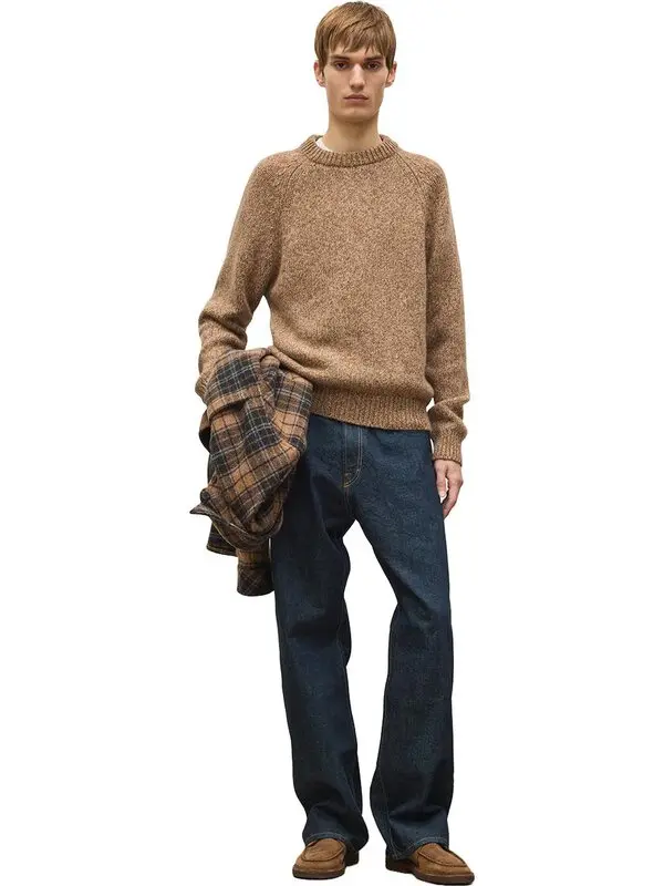 Johnstons Of Elgin Fyfe Cashmere Jumper - Natural