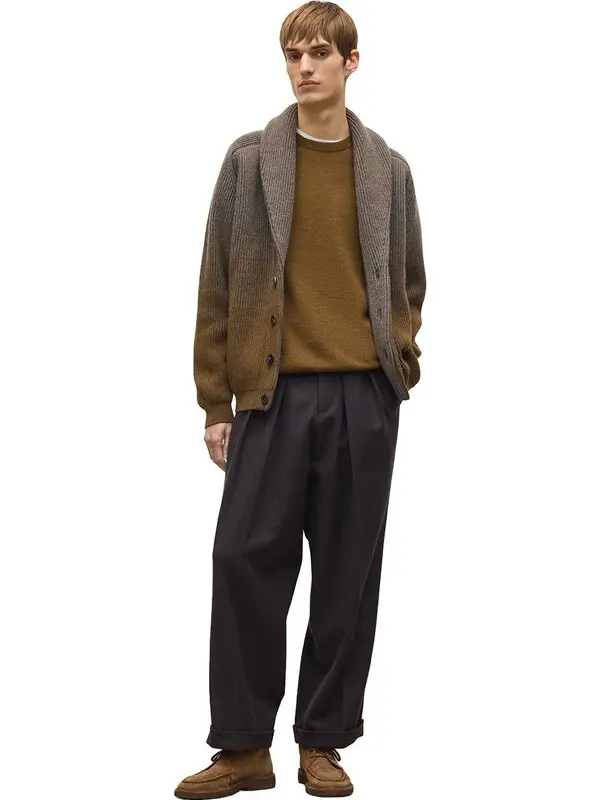 Johnstons Of Elgin Pioneer Shawl Collar Cashmere Cardigan - Green