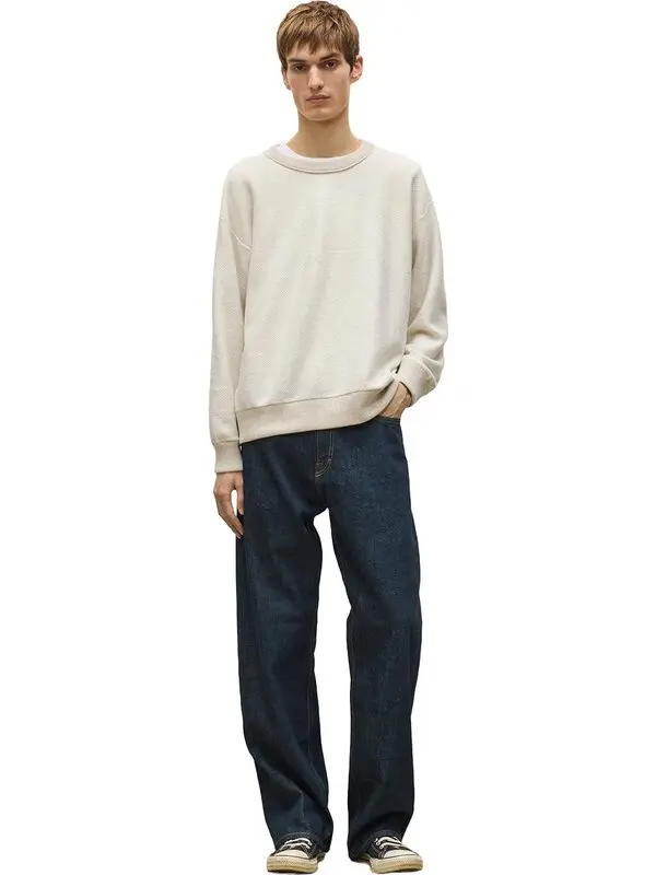 Johnstons Of Elgin Liddell Cashmere Sweatshirt - Natural