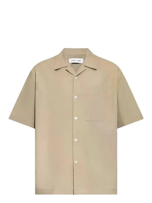 SAMSOE SAMSOE Saemerson Short-sleeve Shirt - Neutrals