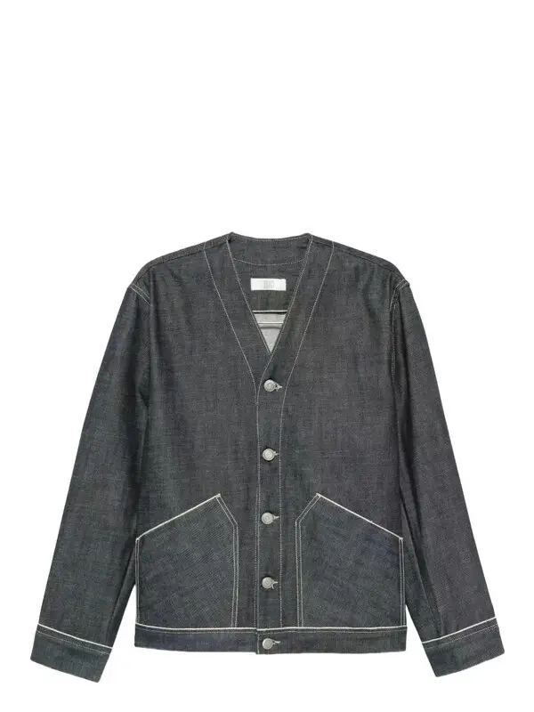 3DICI Contrast Stitch Denim Jacket - Blue