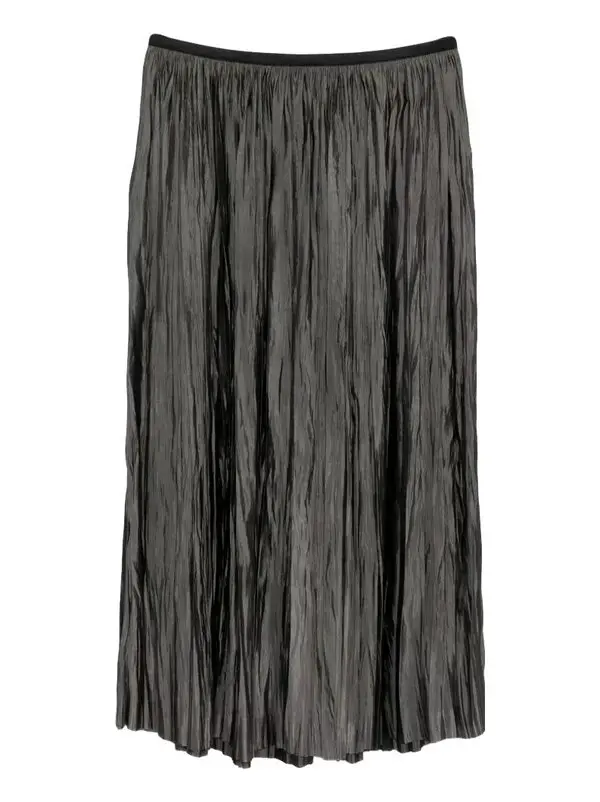 ROBERTO COLLINA Pleated Midi Skirt - Grey