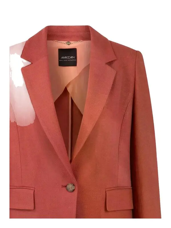MARCCAIN Single-breasted Notched-lapel Blazer - Red