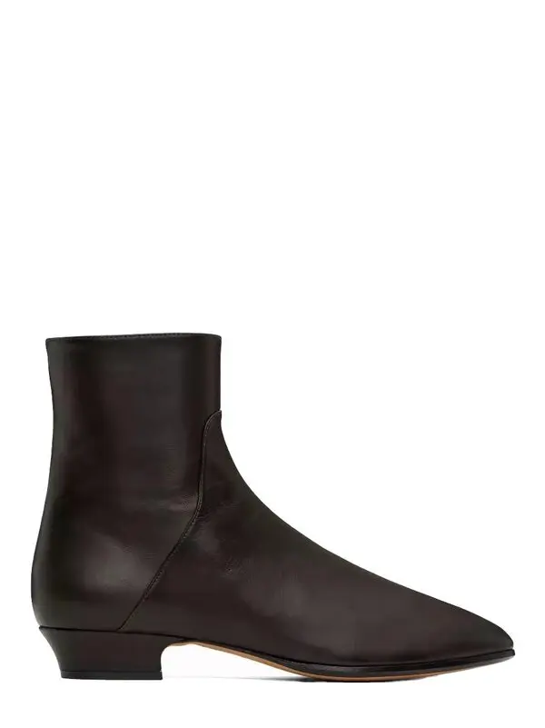 THE ROW Zip-fastening Ankle Boots - Brown