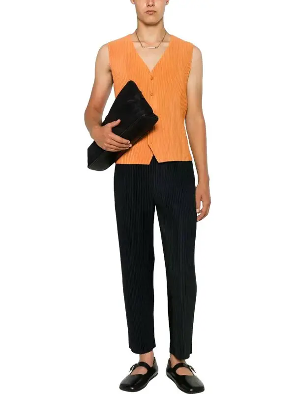 Issey Miyake V-neck Sweater - Orange
