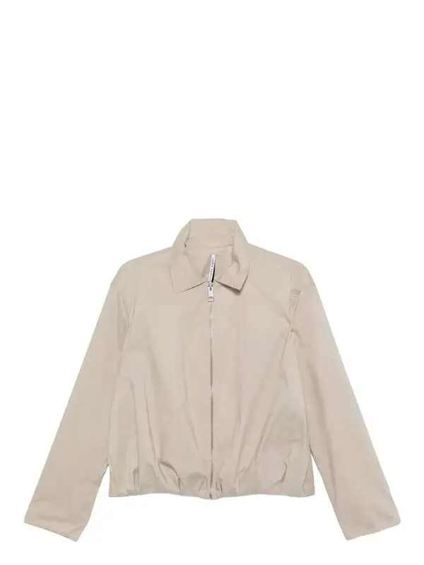Liviana Conti Zip-fastening Pleated Jacket - Neutrals
