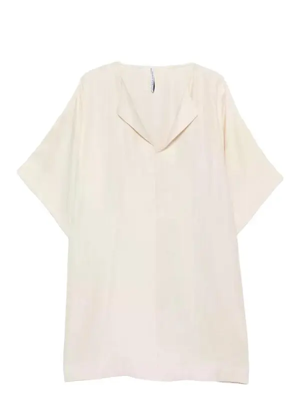 Liviana Conti V-neck Mini Dress - Neutrals