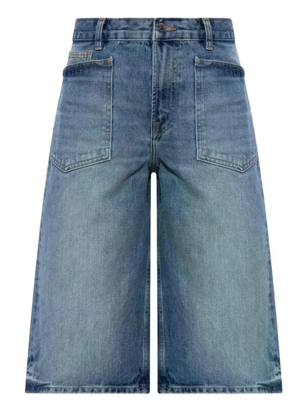 SAMSOE SAMSOE Saveyra Patch-pocket Shorts - Blue