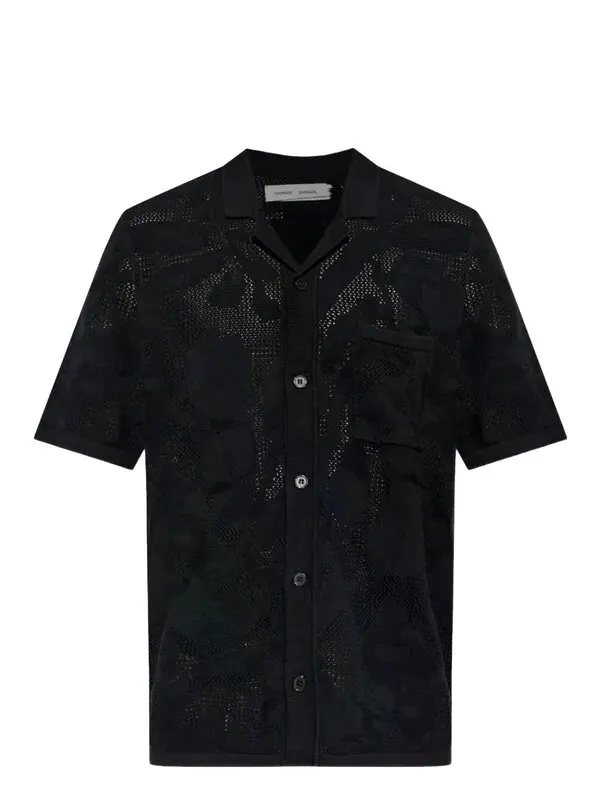 SAMSOE SAMSOE Saconald Open-knit Shirt - Black
