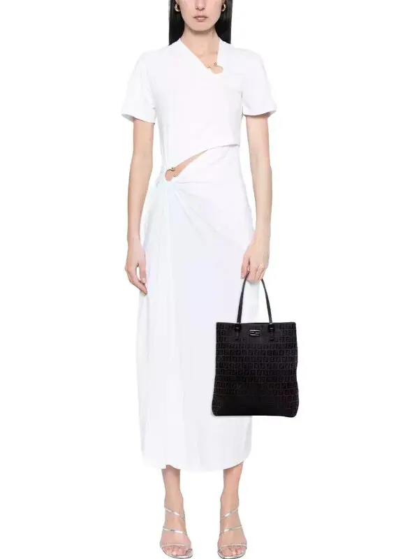 Fendi Zucchino Canvas Tote Bag - Brown