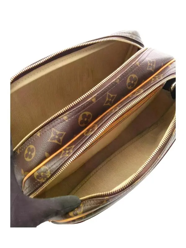 LOUIS VUITTON Monogram Reporter Pm Crossbody Bag - Brown