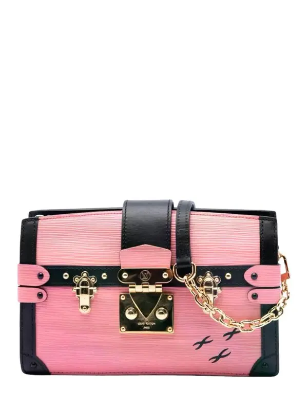 LOUIS VUITTON Epi Trunk Clutch Crossbody Bag - Black