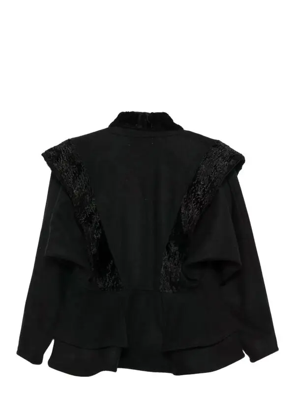 A.N.G.E.L.O. VINTAGE CULT 1980s Faux-fur Trim Jacket - Black
