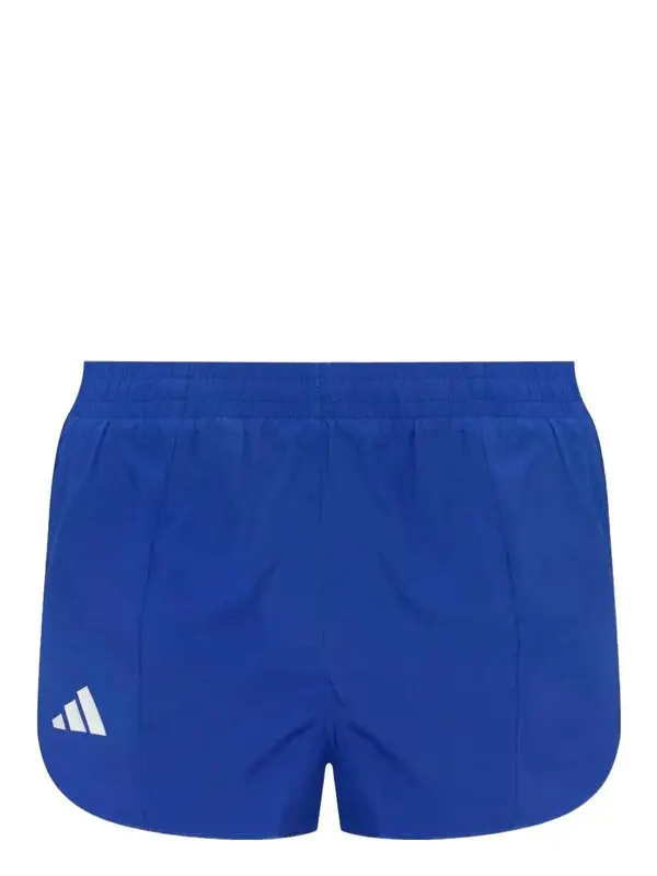 Adidas Adizero Logo-print Shorts - Blue