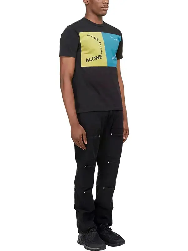DUST Graphic Crew-neck T-shirt - Black