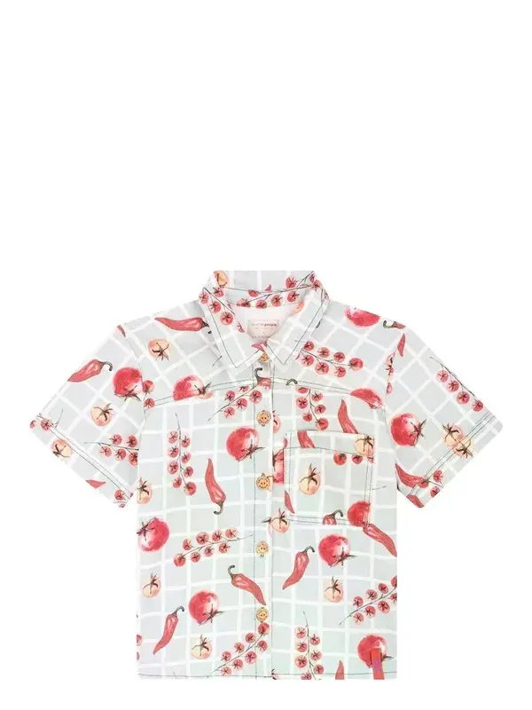 FAVORITE PEOPLE Piadina Printed Shirt - Blue