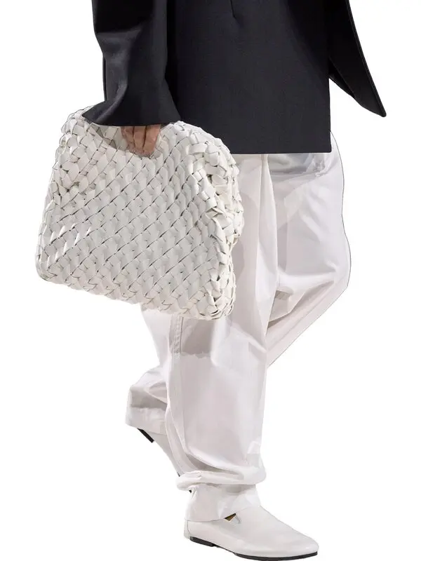 Bottega Veneta Lauren 1980 Clutch - White