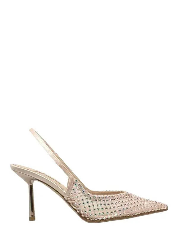 LE SILLA Gilda Crystal-embellished Slingback Pumps - Neutrals