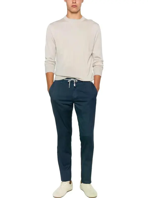 Eleventy Ribbed Trim Sweater - Neutrals