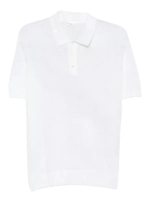 ROBERTO COLLINA Short-sleeve Polo Shirt - White