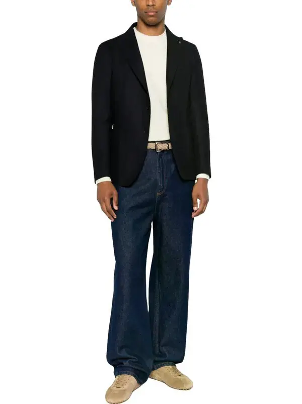 Tagliatore Herringbone-weave Blazer - Blue