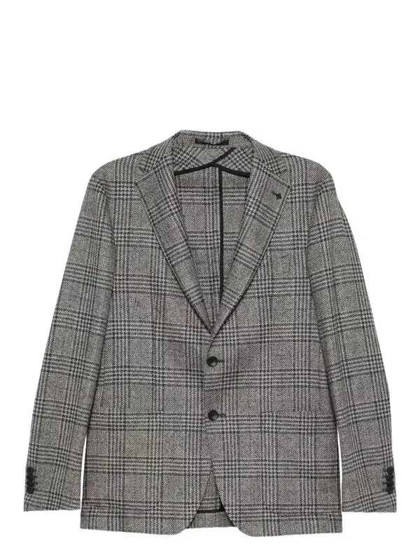 Tagliatore Prince Of Wales Check Blazer - Neutrals