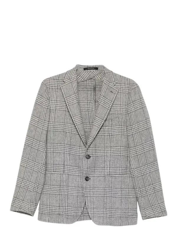 Tagliatore Prince Of Wales Check Blazer - Grey