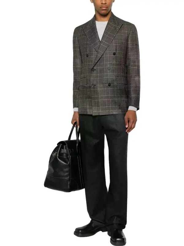 Tagliatore Tailored Trousers With Pressed Creases - Grey