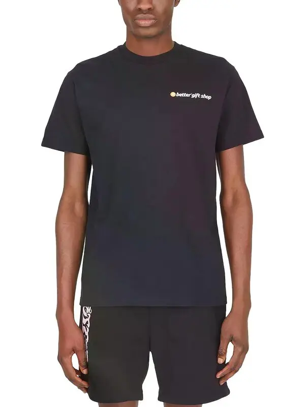 BETTER GIFT SHOP Logo Print Crewneck T-shirt - Black