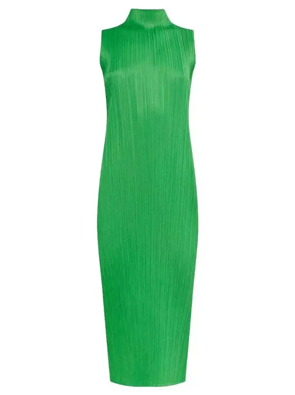 Issey Miyake April Midi Dress - Green