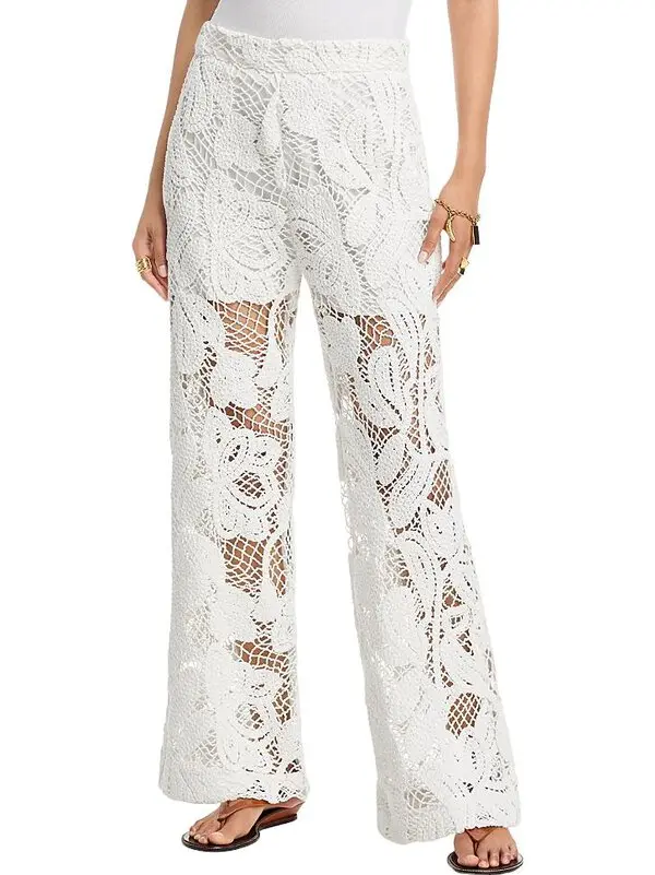 Line & Dot La Dolce Lace Pants - White