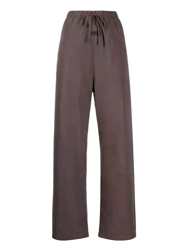 Fear Of God Logo Patch Drawstring Waist Trousers - Brown
