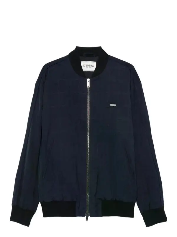 Iceberg Zip Bomber Jacket - Blue