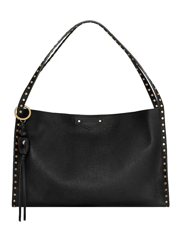 Rebecca Minkoff Dylan Studded Leather Shoulder Bag - Black