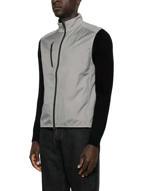 Rlx Ralph Lauren High-neck Zip-up Gilet - Grey