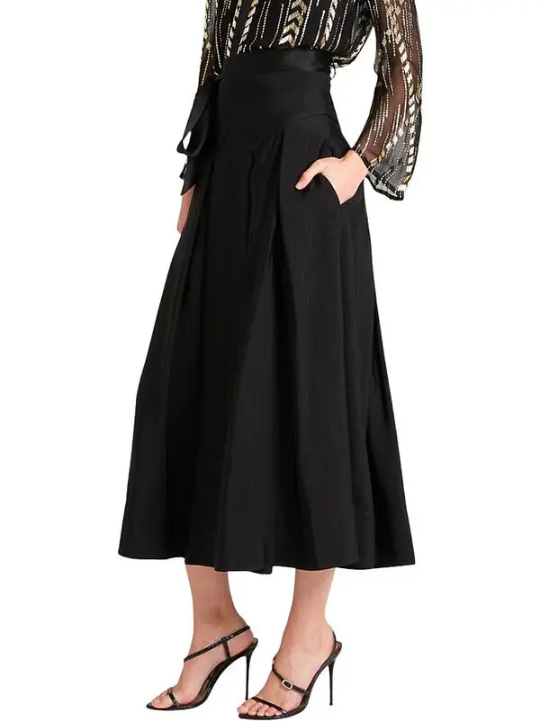 TEMPERLEY LONDON Elodie Midi Skirt - Black