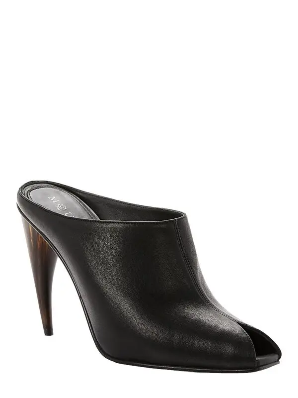 Alexander McQueen Leather Mules - Black