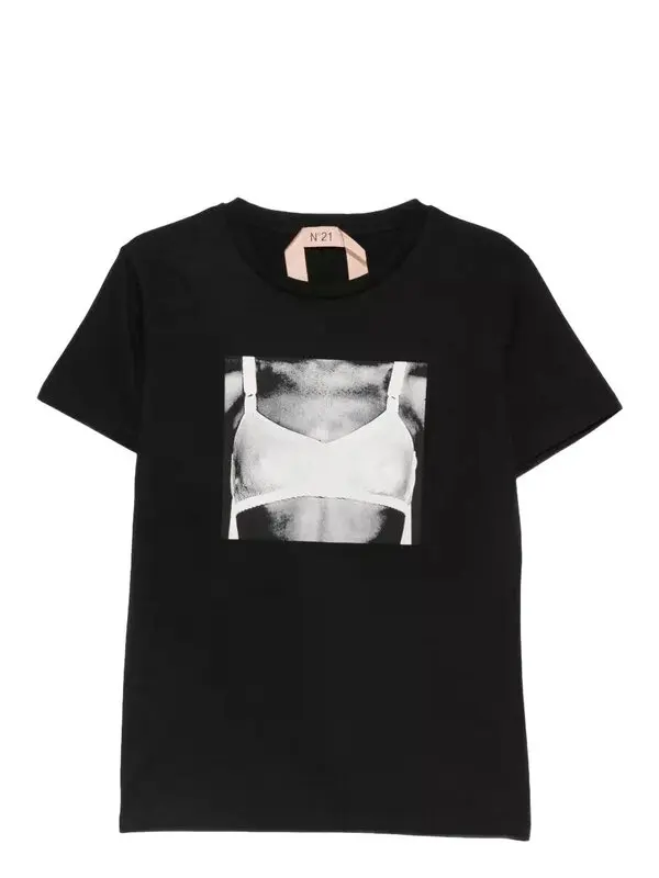 N°21 Graphic Print T-shirt - Black