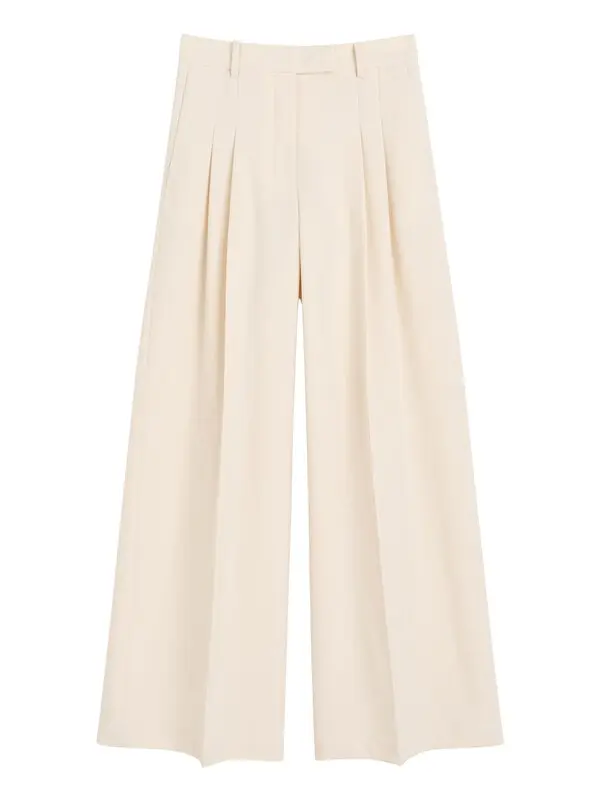 BY MALENE BIRGER Taalia Wide-leg Trousers - Soft White