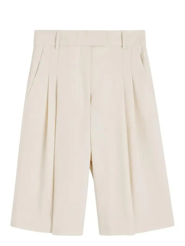 BY MALENE BIRGER Cymbaria High-waist Wide-leg Shorts - Soft White