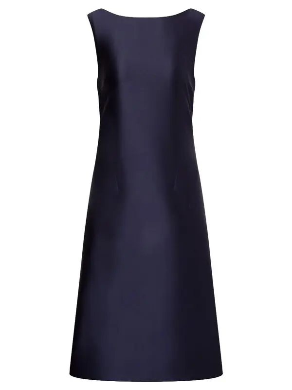 Alberta Ferretti Midi Satin Dress - Blue