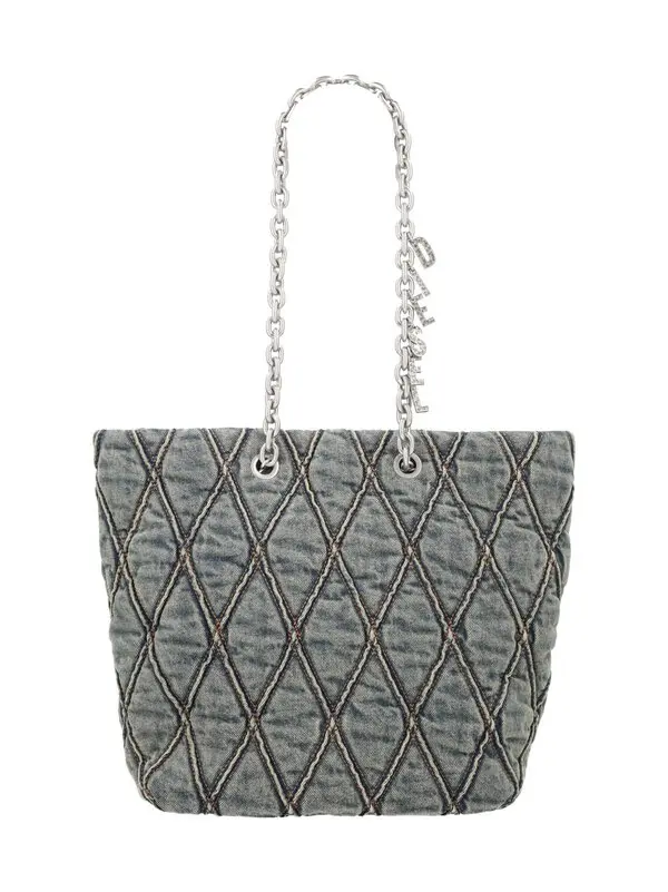 DIESEL® Charm-d" Medium Shopper Bag - Denim